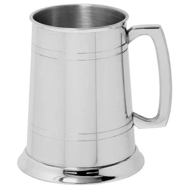 Engravable | 1 Pint (560ml) Pewter British Pewter Tankard in Wooden Bo ...