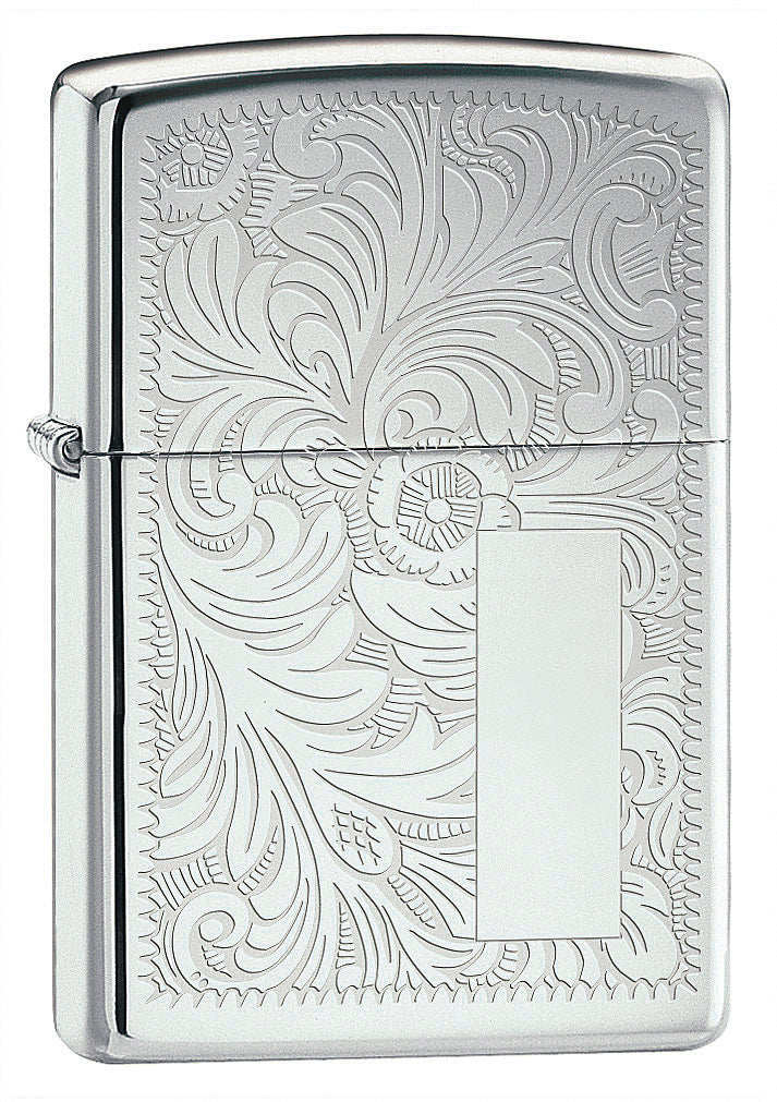 Engravable | Venetian High Polished Chrome Zippo Lighter. – Engraving Crew Shopping